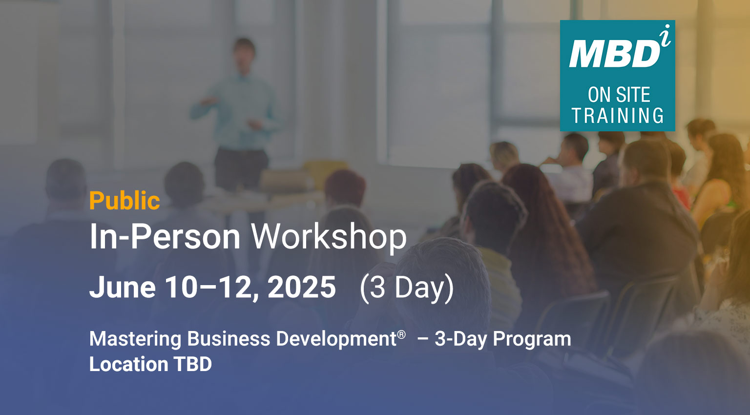 MBDi - Master Business Development Training